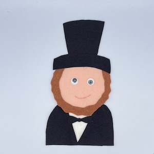 George Washington and Abraham Lincoln Felt Patterns, Presidents Day ...