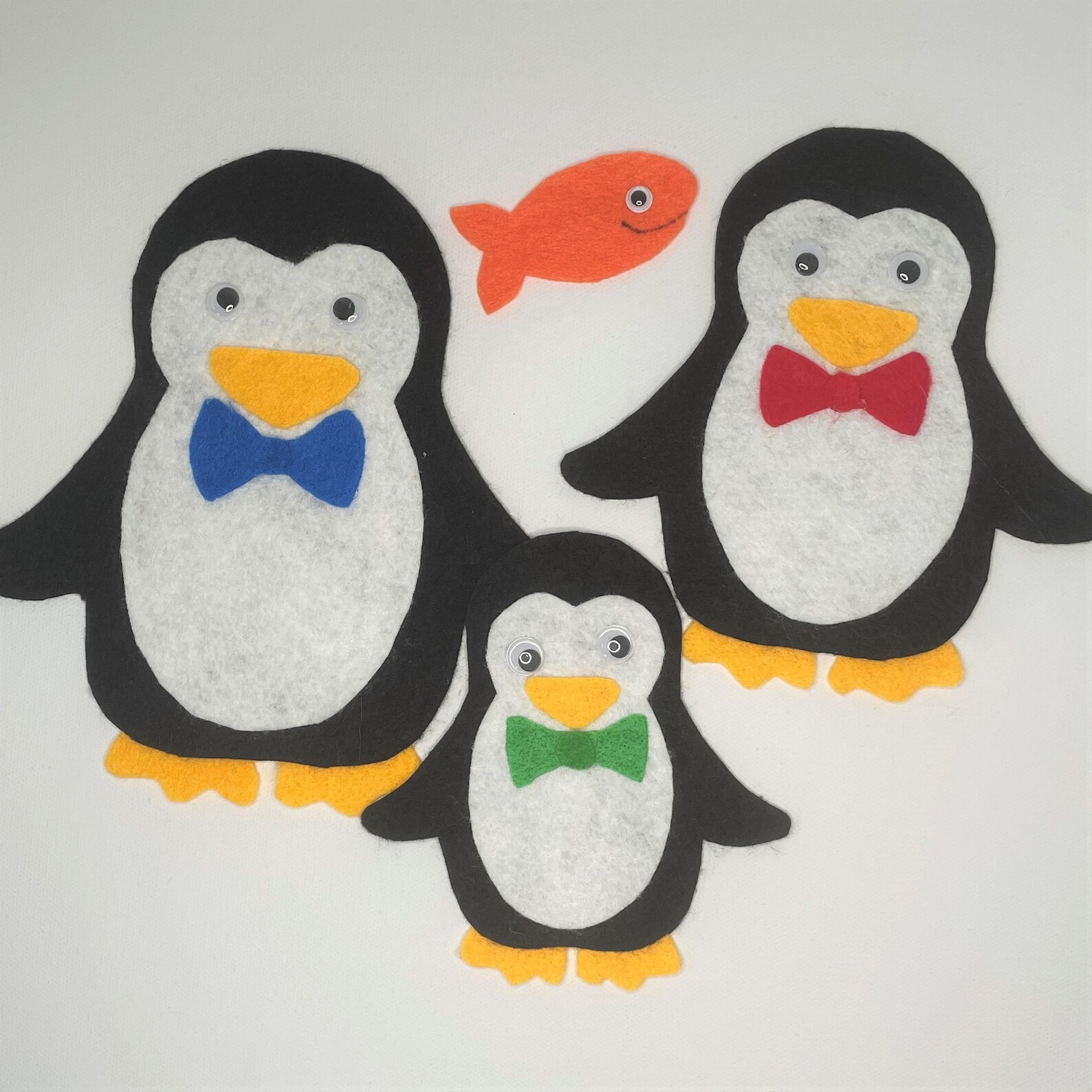 Penguin Hide and Seek, Who Has the Fish Game, Pattern Only for Felt ...