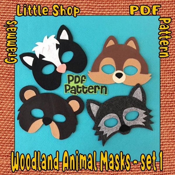 Woodland Animal Mask - Etsy