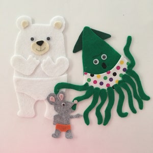 Where is Polar Bear's Underwear Felt Story Pattern for Felt Board - PDF ...