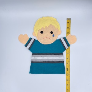 Sad and Happy Face Boy Puppet Pattern - PDF Pattern for Hand Puppet ...