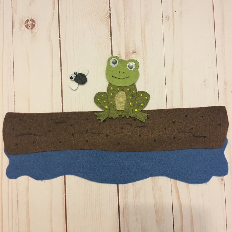 5 Little Speckled Frogs Felt Board PATTERN - PDF PATTERN Only - Etsy Canada