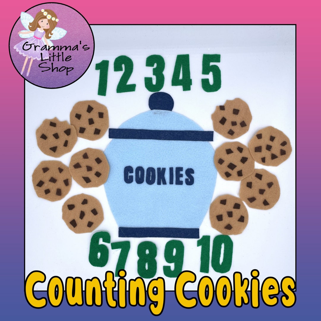 Counting Cookies Felt Pattern for Number Recognition and Comparison ...