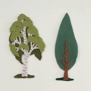 Tree Felt Patterns - Assorted Felt Tree Patterns for Use on a Felt ...