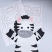 Zebra Hand Puppet Pattern, PDF Pattern for Hand Puppet, Puppet Sewing ...