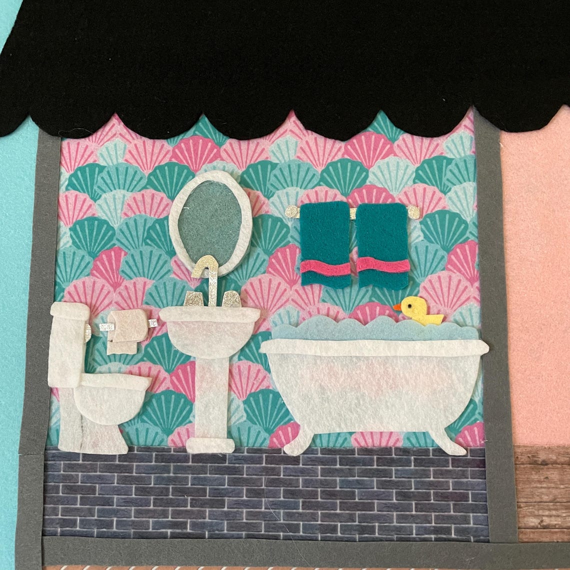 Felt Doll House Play Mat Pattern, Child's Quiet Time Activity (PDF ...