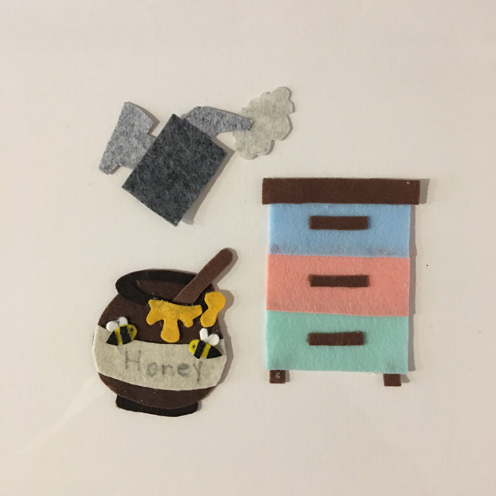 Honey Bees Pattern for Use on a Felt Story Board - PDF Downloadable ...