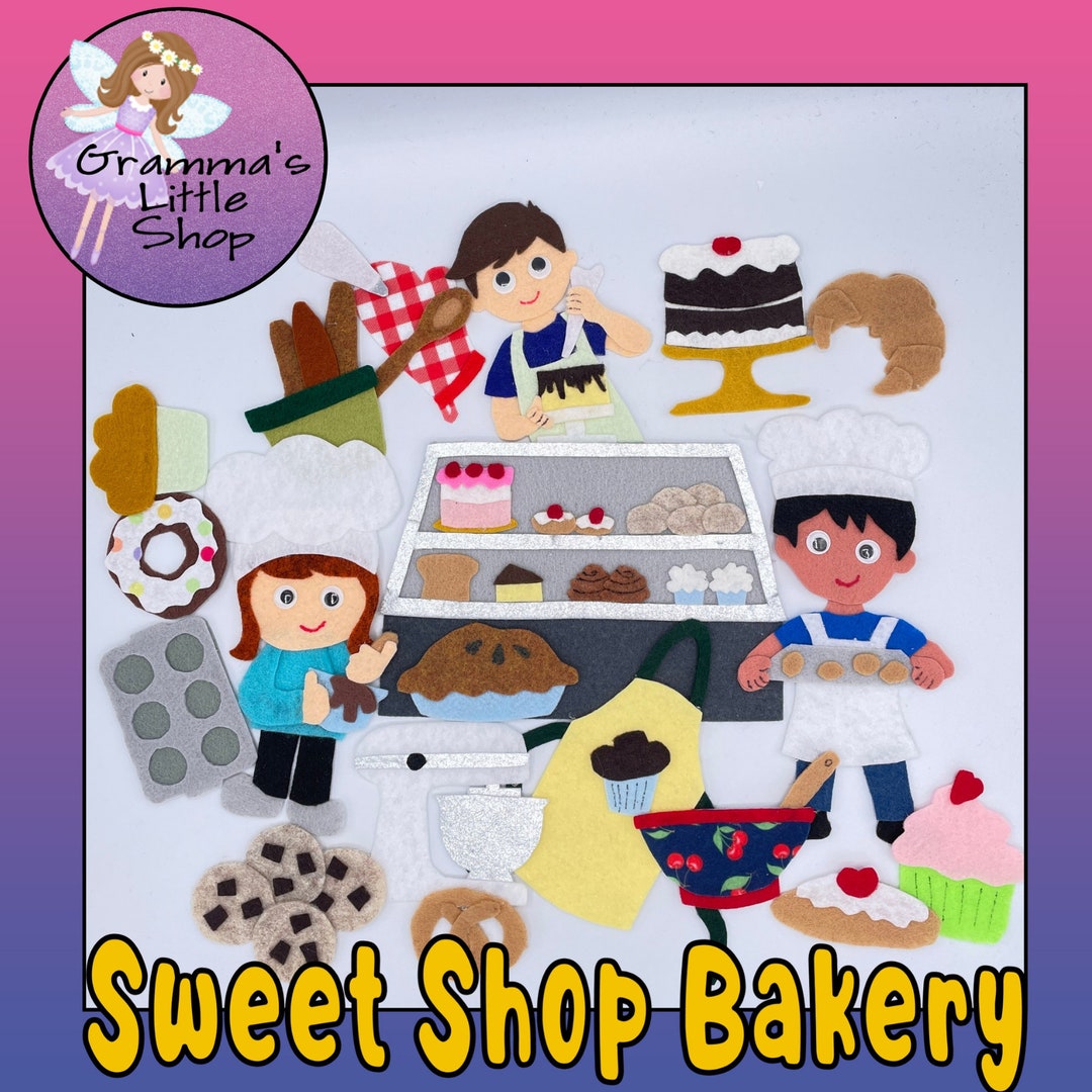 Sweet Shop Bakery Felt Board Pattern – DIY Crafting Project (PDF ...