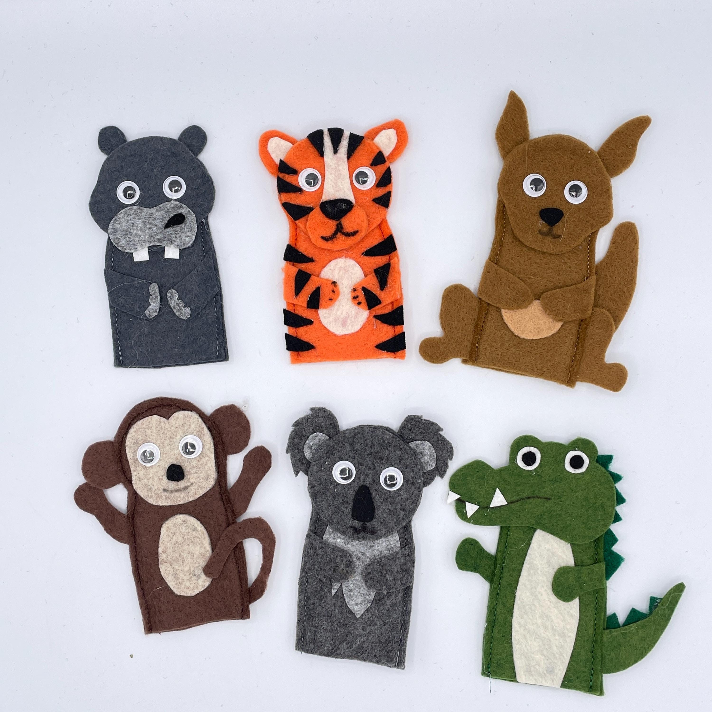 Zoo Animal Finger Puppet Pattern, Set 2 (PDF Pattern) - Etsy