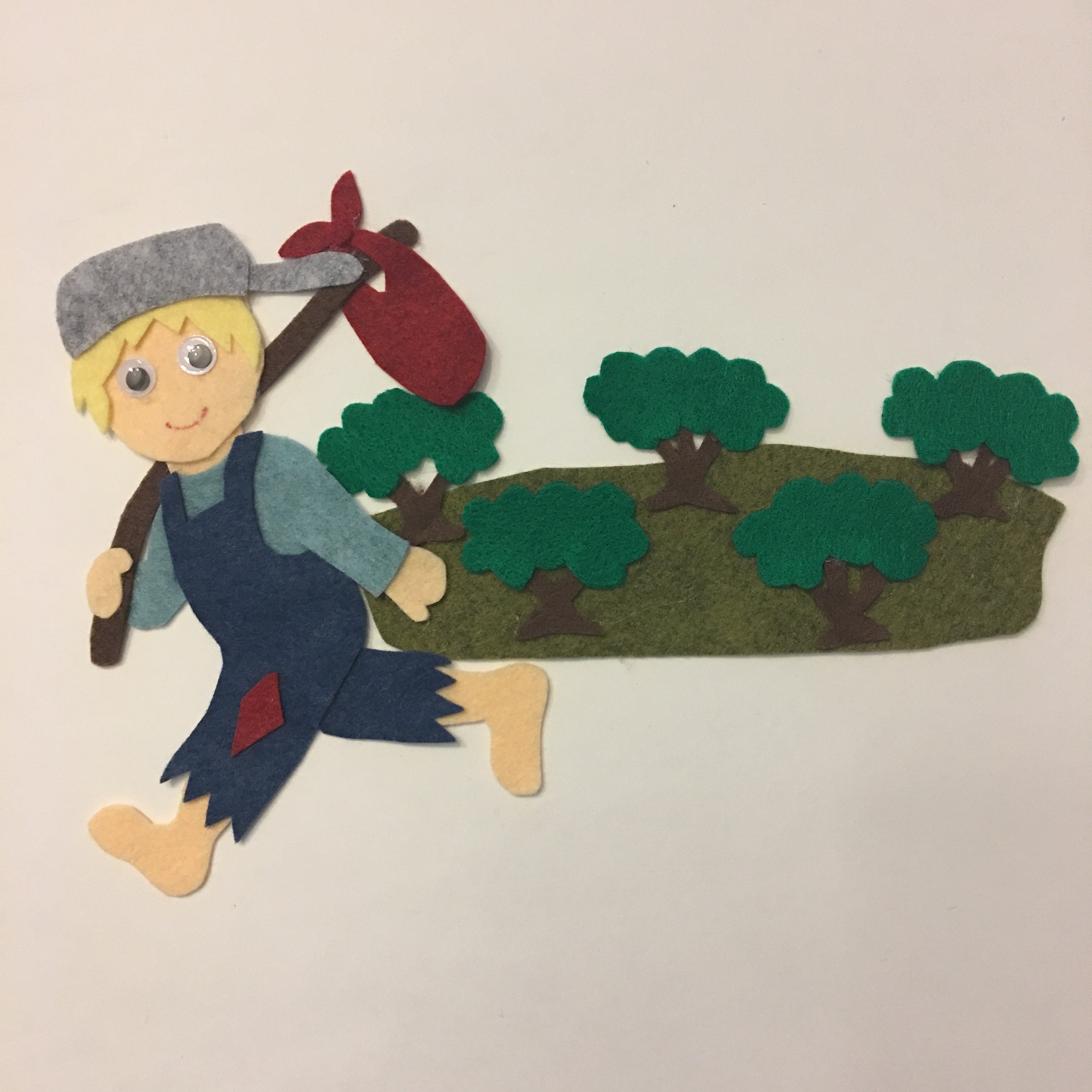 Apple Picking Time With Johnny Appleseed Felt Pattern PDF | Etsy