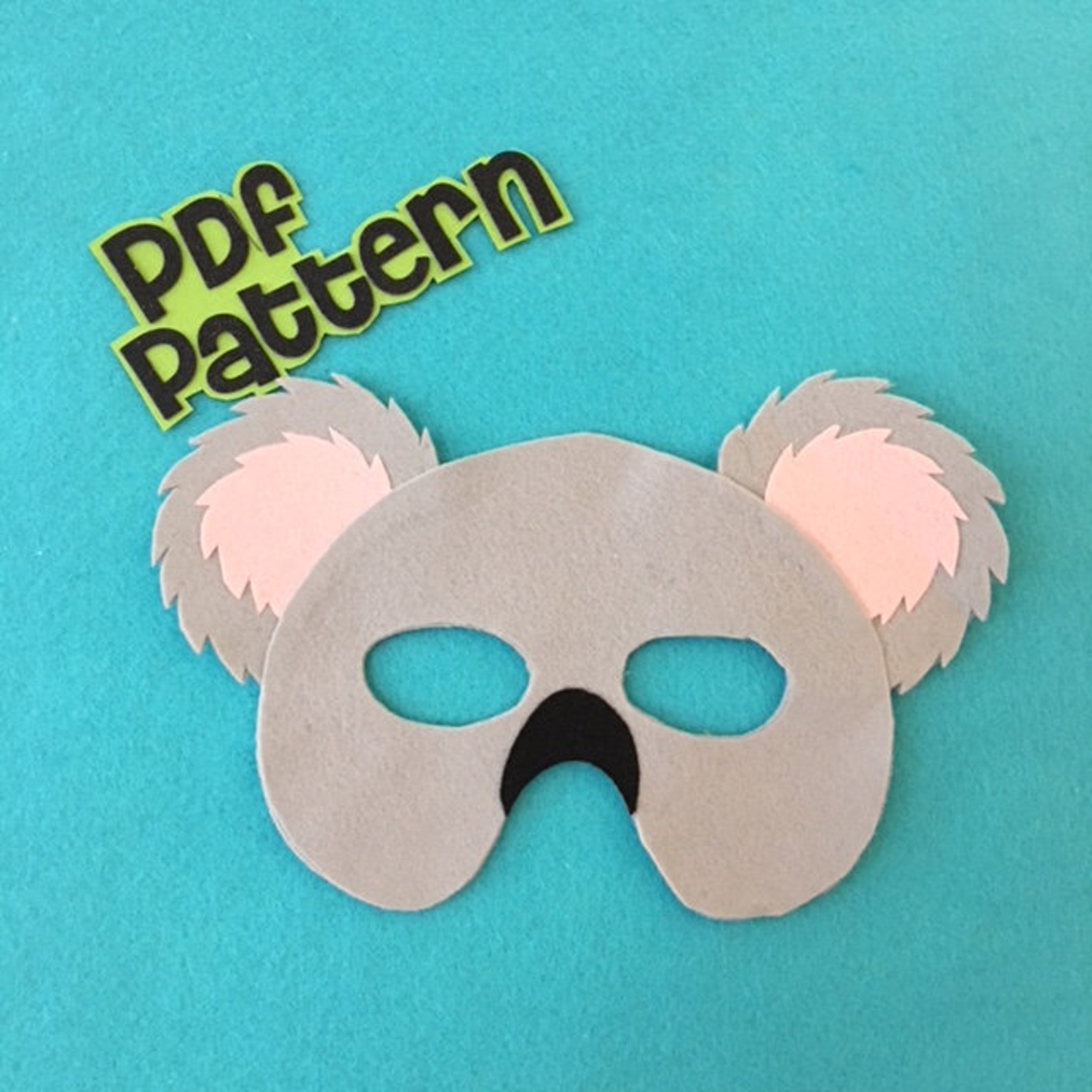 Llama Koala and Giraffe Masks Patterns for Pretend Play Zoo | Etsy