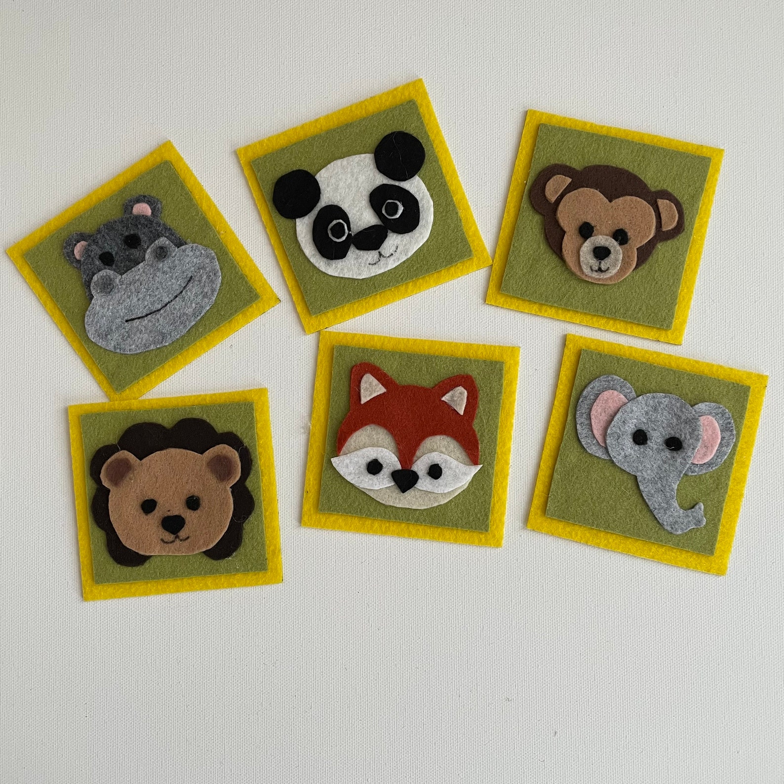 Zoo Animal Matching Game for a Felt Board - DIY Downloadable Pattern ...