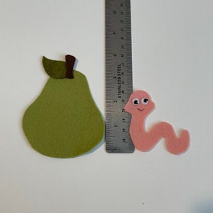 Wiggle Worm and Fruits Playing Hide and Seek, Felt Board Pattern, Hide ...