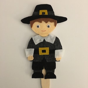 Thanksgiving Puppet Patterns, Native Americans, Pilgrims and Turkey ...