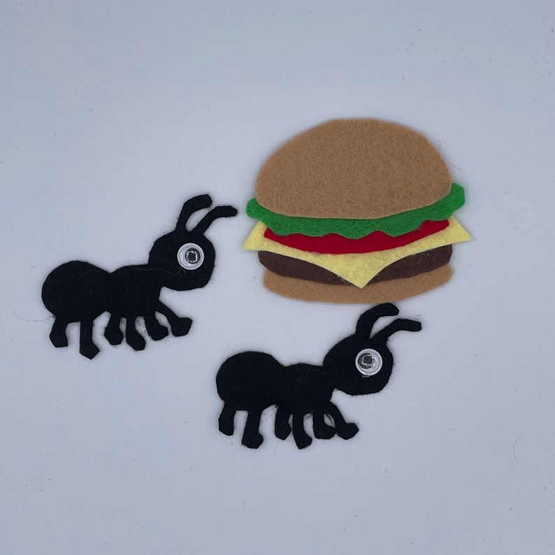 5 Hungry Ants Felt Pattern Felt Story Pattern Preschool | Etsy
