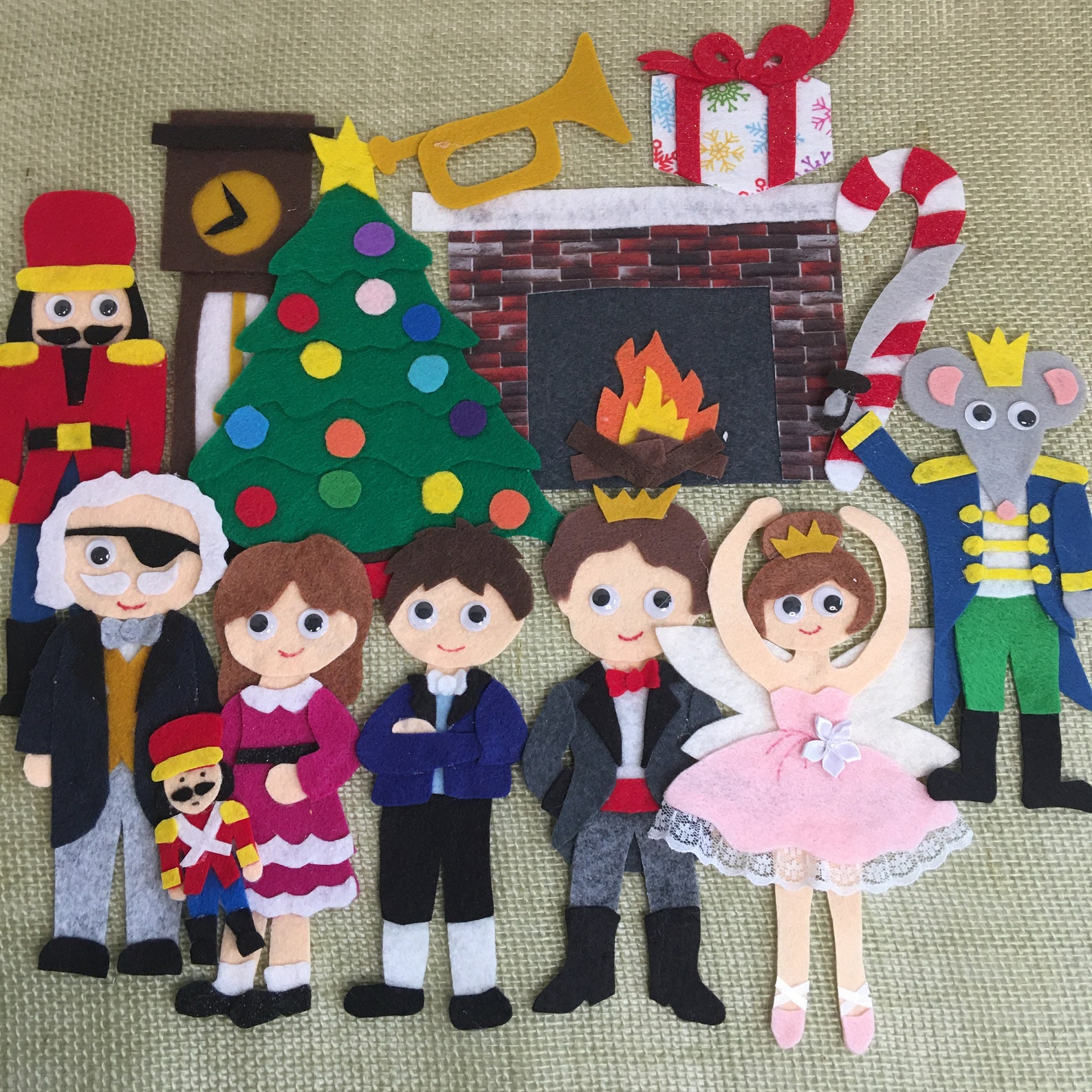 Nutcracker Ballet Felt Board Pattern Nutcracker Felt | Etsy