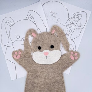 Rabbit Hand Puppet Sewing Pattern (PDF Pattern) - Etsy