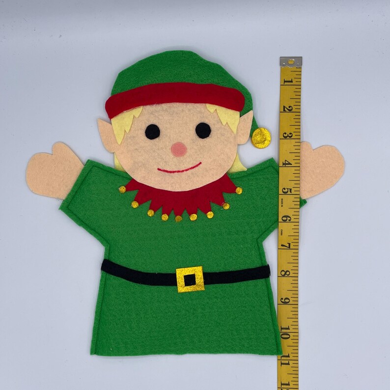 Christmas Felt Puppet Pattern, Santa, Elf, Reindeer, Mrs Claus (PDF ...