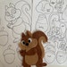 5 Little Acorns & Felt Squirrel Pattern, Preschool Rhyme (DIY ...