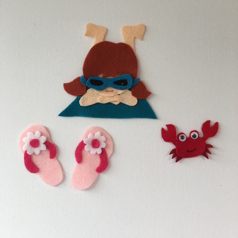 Beach Day Felt Board Pattern PDF Downloadable Pattern | Etsy