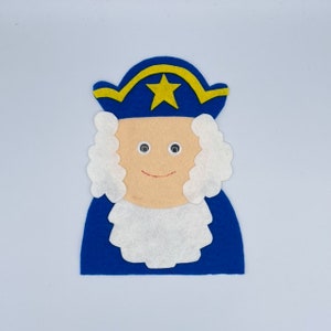 George Washington and Abraham Lincoln Felt Patterns, Presidents Day ...