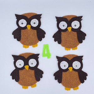 5 Wise Little Owls Felt Pattern With 5 Rhymes Included. Fall Fun ...