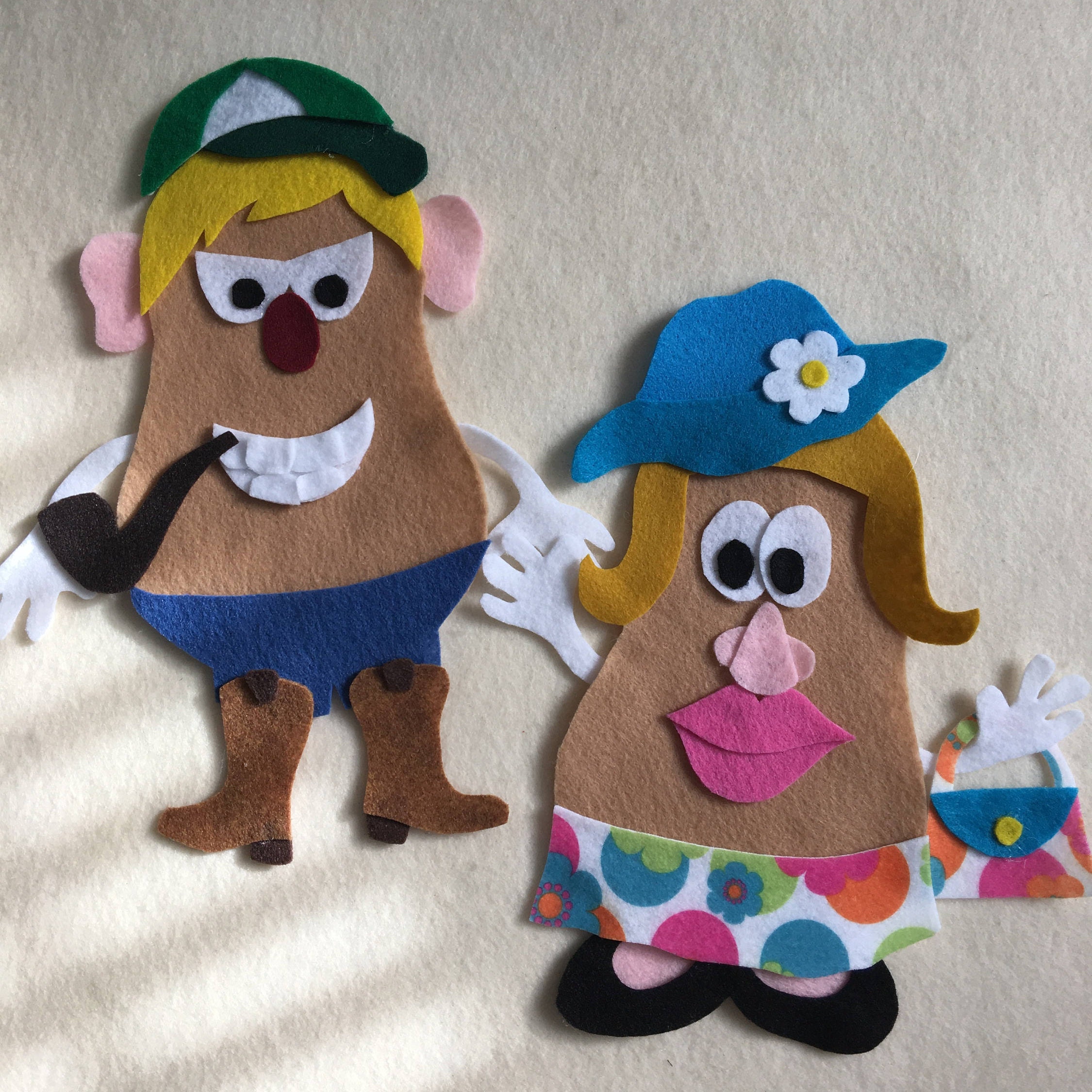 Mr & Mrs Potato Head Felt Board Pattern for the Classic Game - Etsy ...