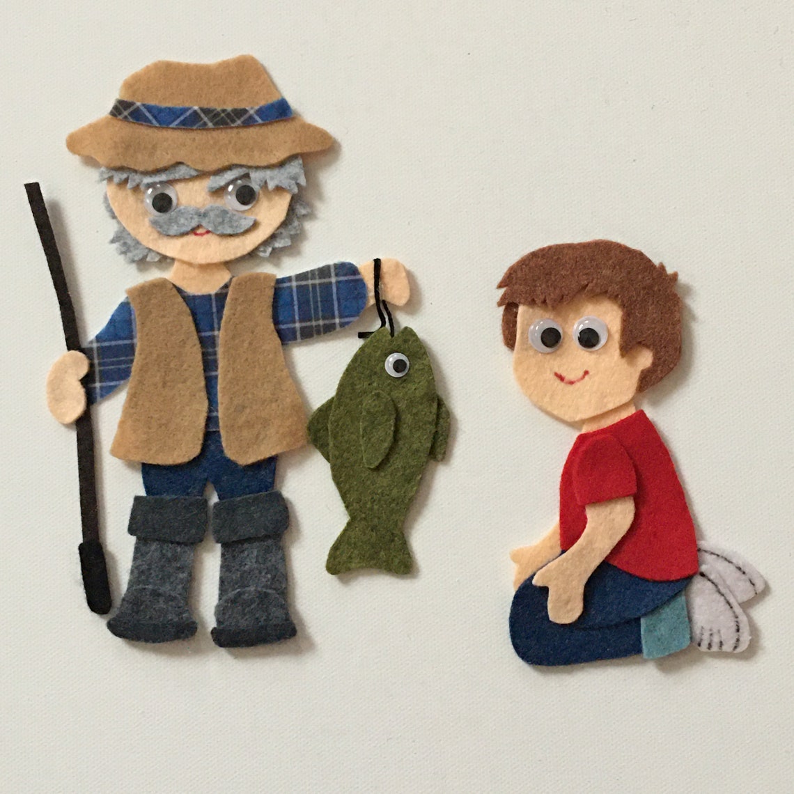Gone Fishing Felt Story Pattern PDF Felt Pattern Instant | Etsy