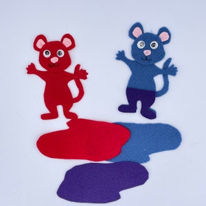 Mouse Paint Interactive Felt Story Pattern: Teach Primary and Secondary ...