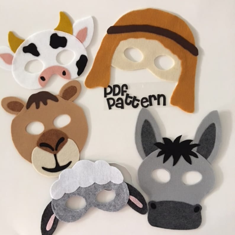 Nativity Mask Patterns Perfect for School Performance of the - Etsy Canada