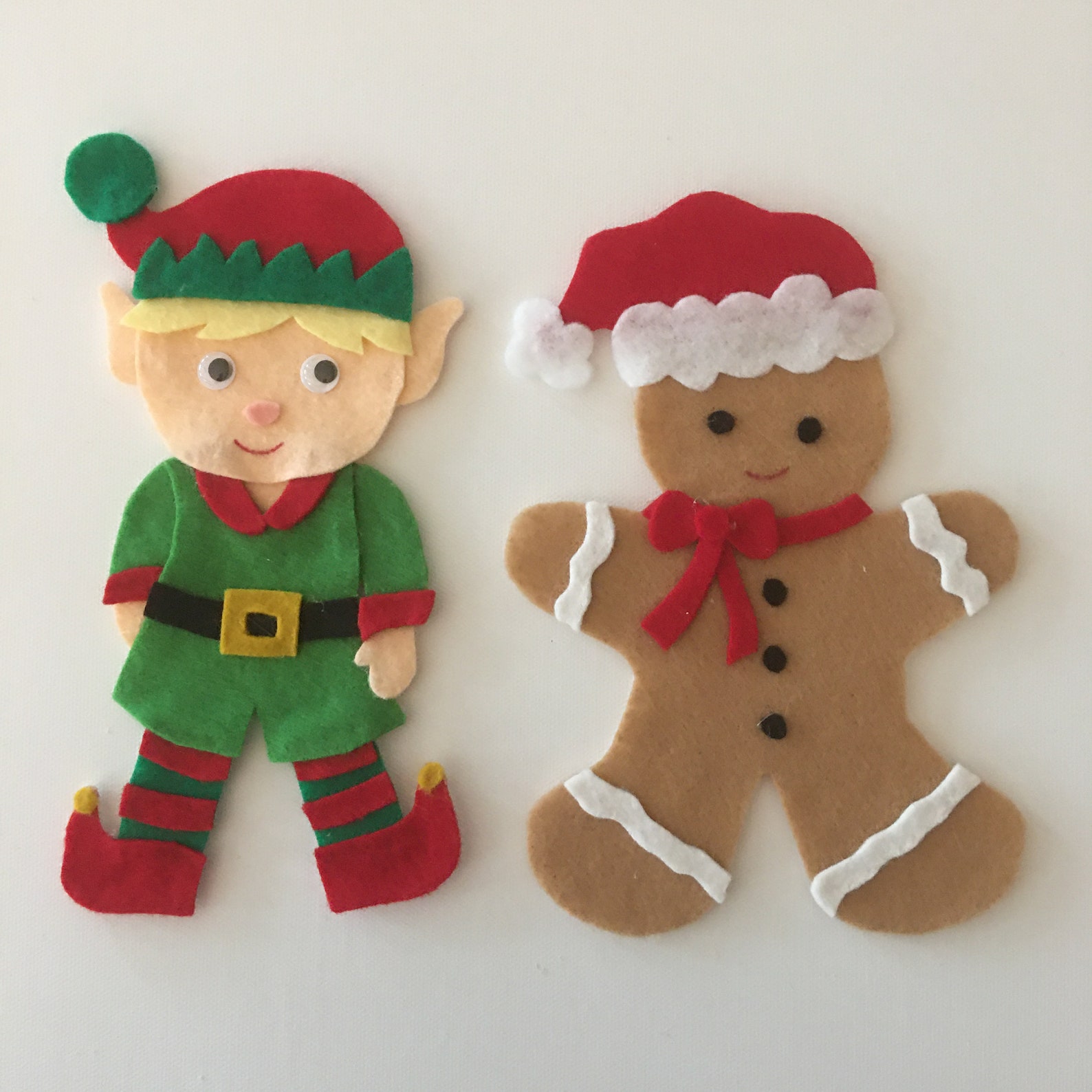 Santa and His Friends Felt Pattern Felt Story or Felt Stick | Etsy