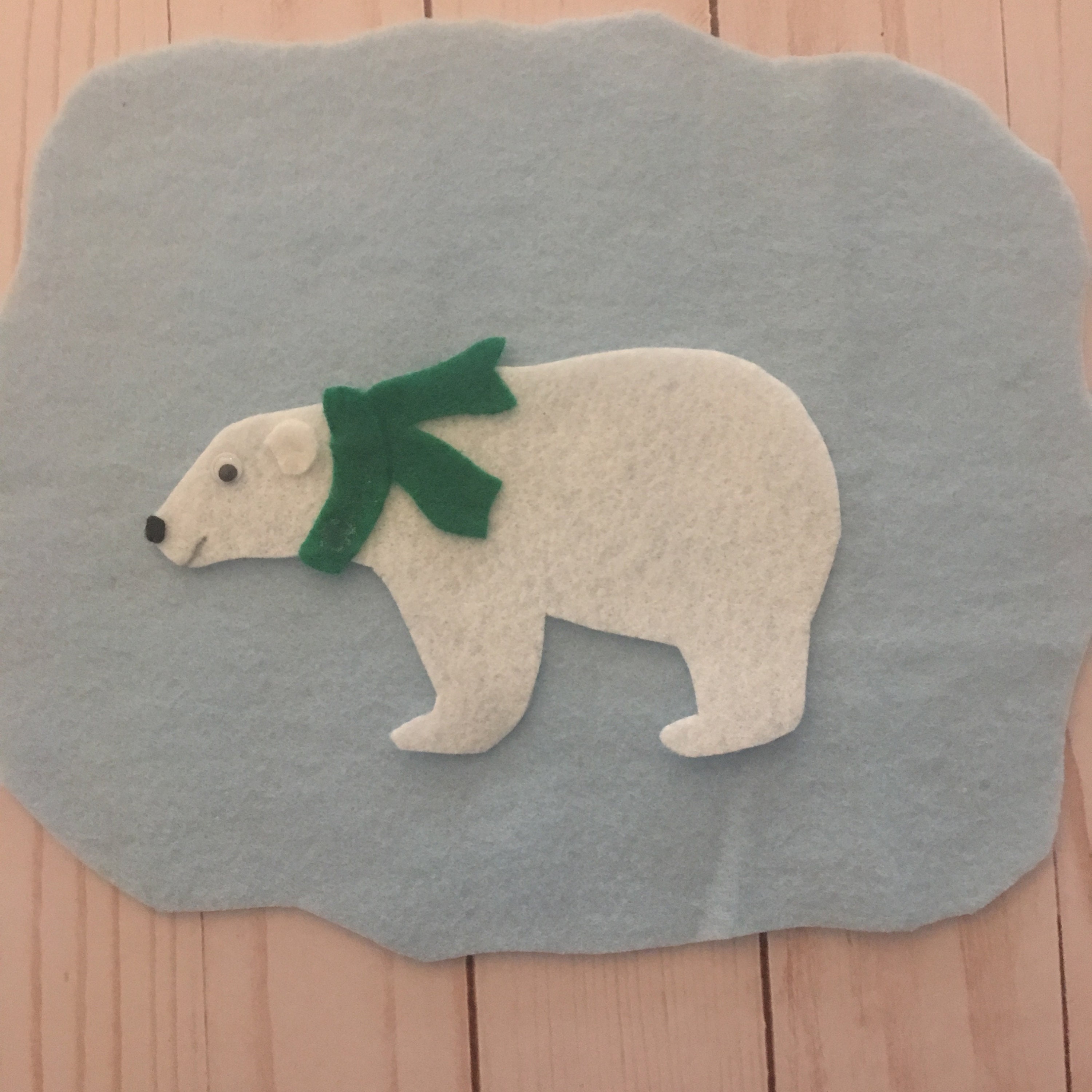5 Little Polar Bears Felt Story Pattern for Use on a Felt | Etsy