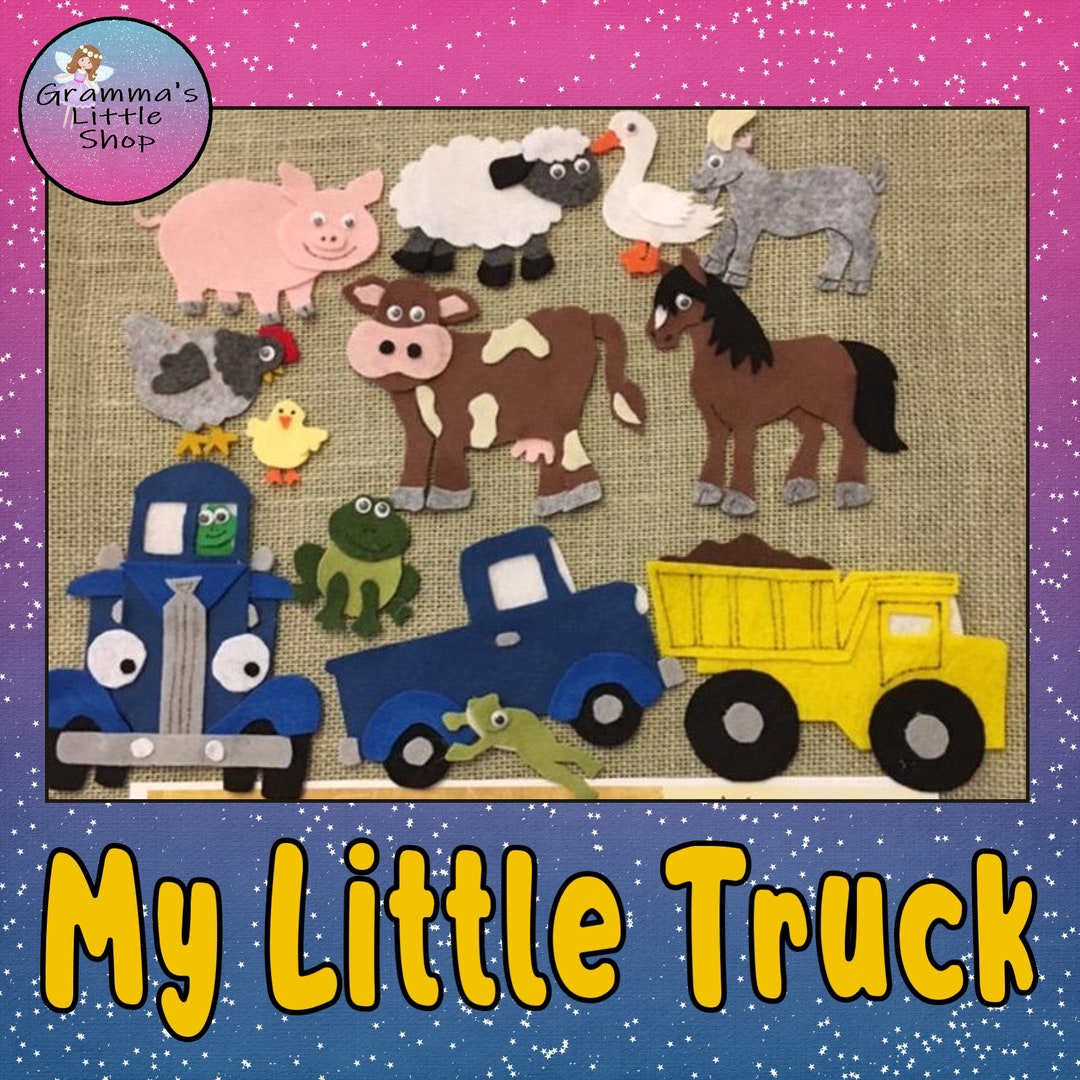 My Little Truck Felt Story Pattern - PDF PATTERN ONLY - Instant ...