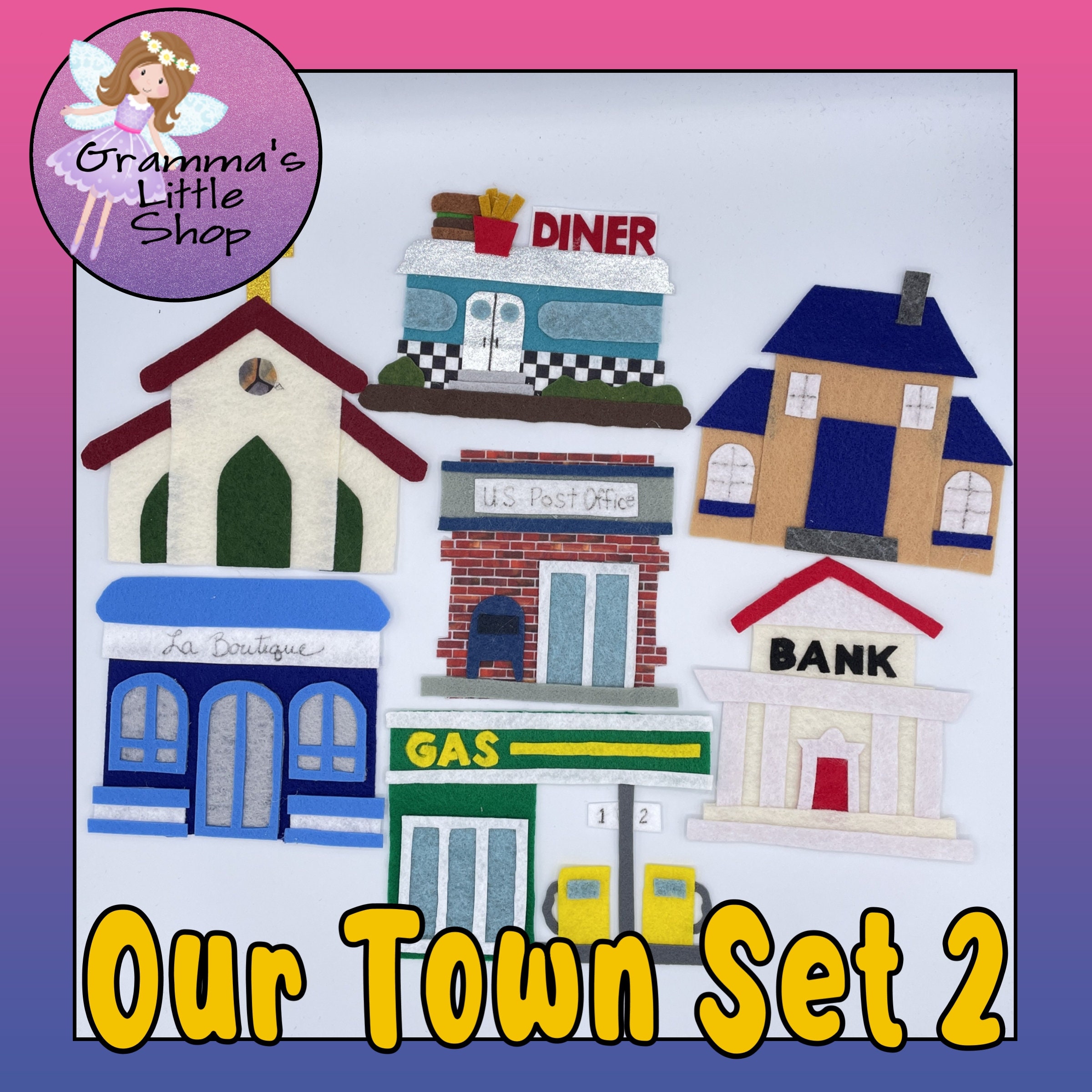 Our Town 2, DIY Patterns Story Board Village and Creative Play (PDF) - Etsy