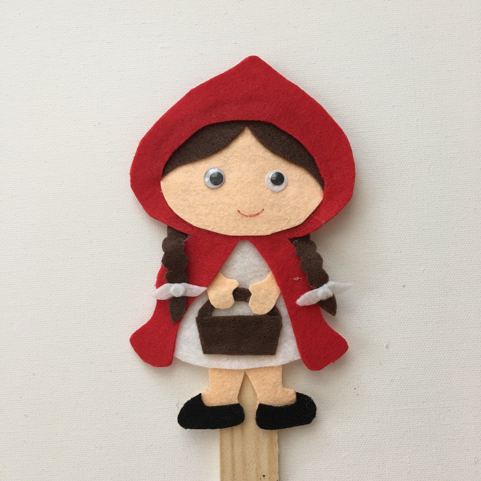 Red Riding Hood Puppet Pattern Puppet on a Stick PDF - Etsy