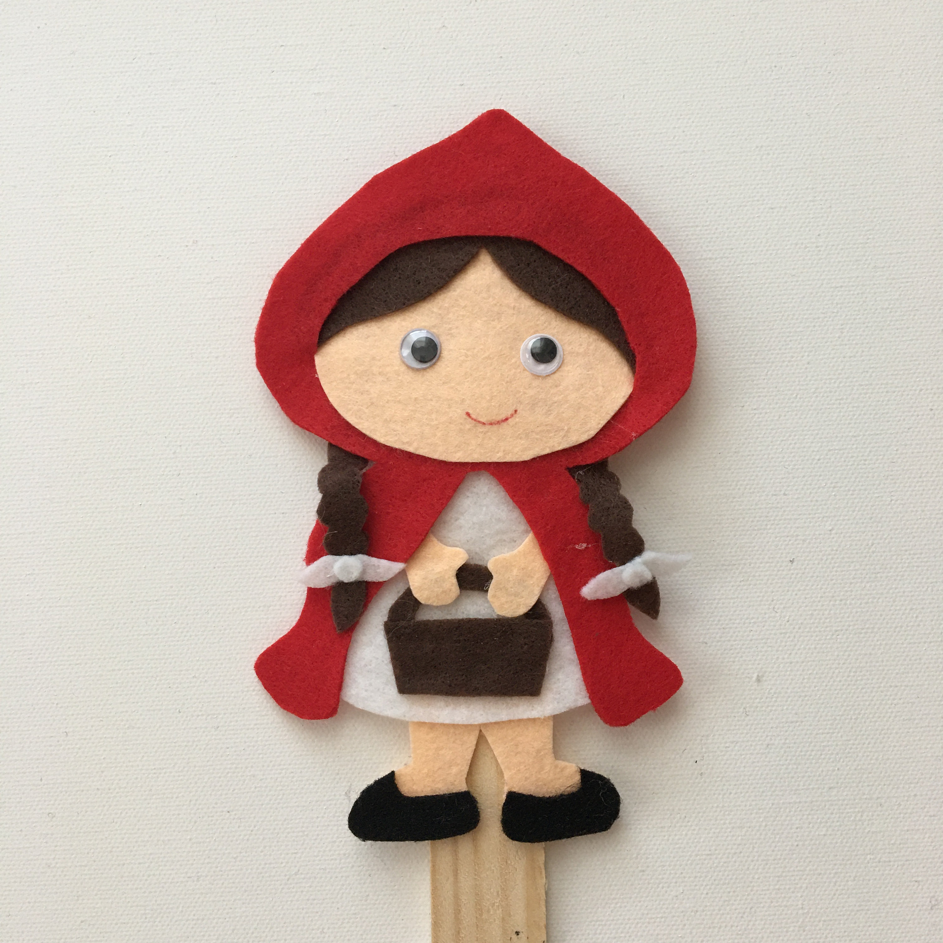 Red Riding Hood Puppet Pattern Puppet on a Stick PDF - Etsy