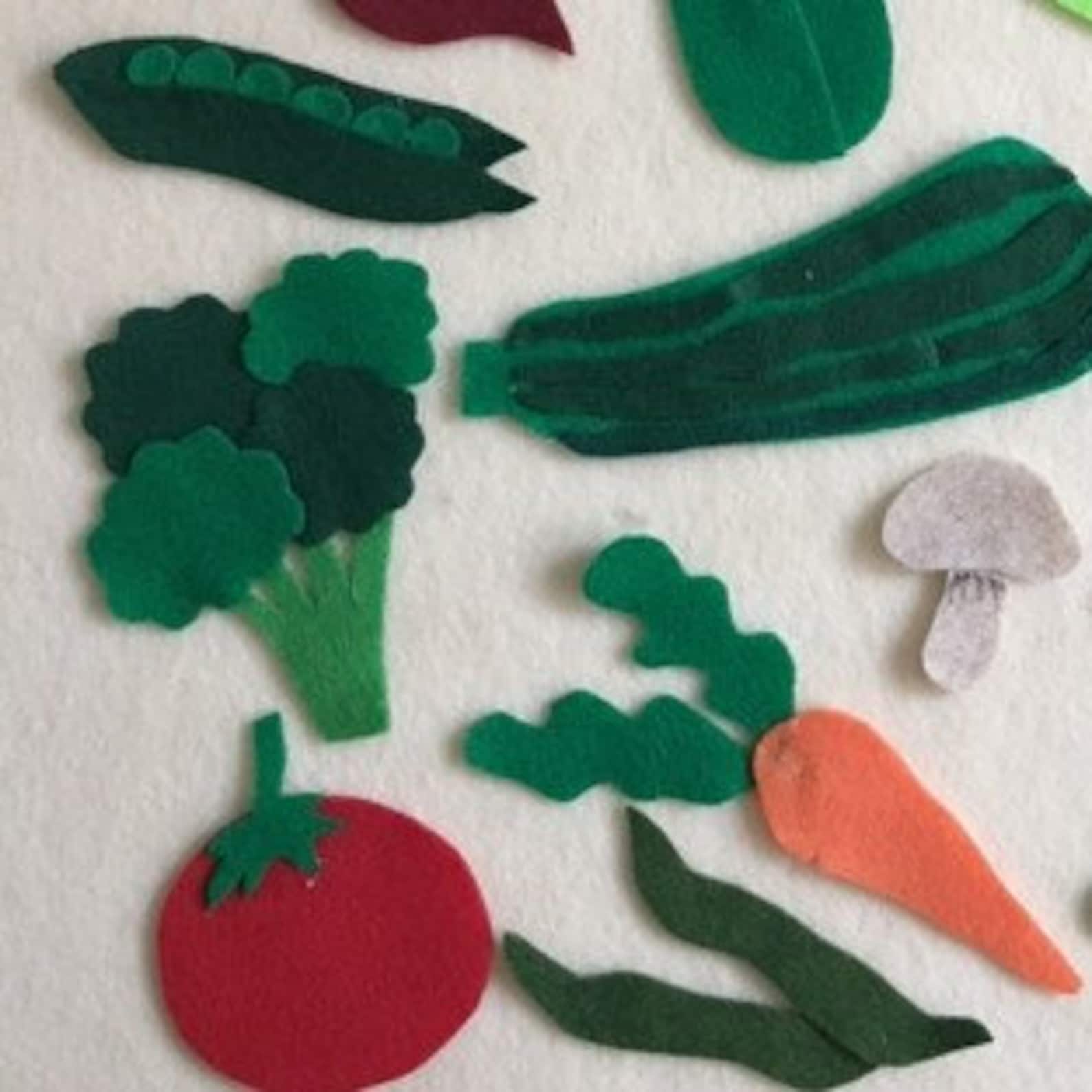 Felt Fruits and Vegetables Patterns for Flannel Board (PDF Pattern) - Etsy