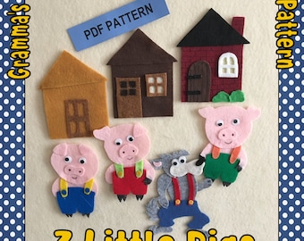 3 Three Little Pigs Big Bad Wolf Story Adventure Imaginative - Etsy
