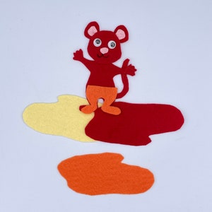 Mouse Paint Interactive Felt Story Pattern: Teach Primary and Secondary ...