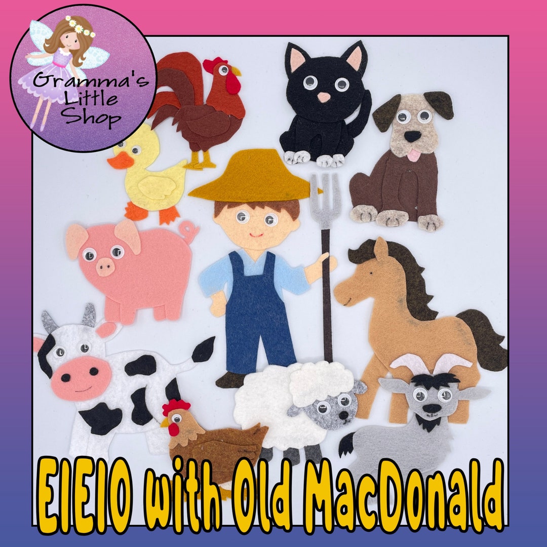 Old Macdonald Felt Story Pattern: Create Classic Farm Scenes With EIEIO ...