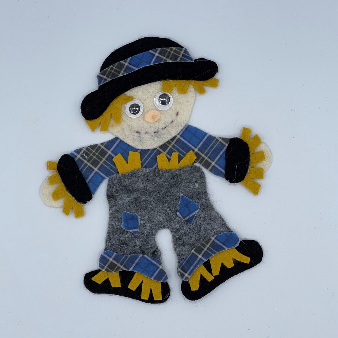 5 Little Scarecrows Felt Story Pattern Paint Stick Puppet - Etsy