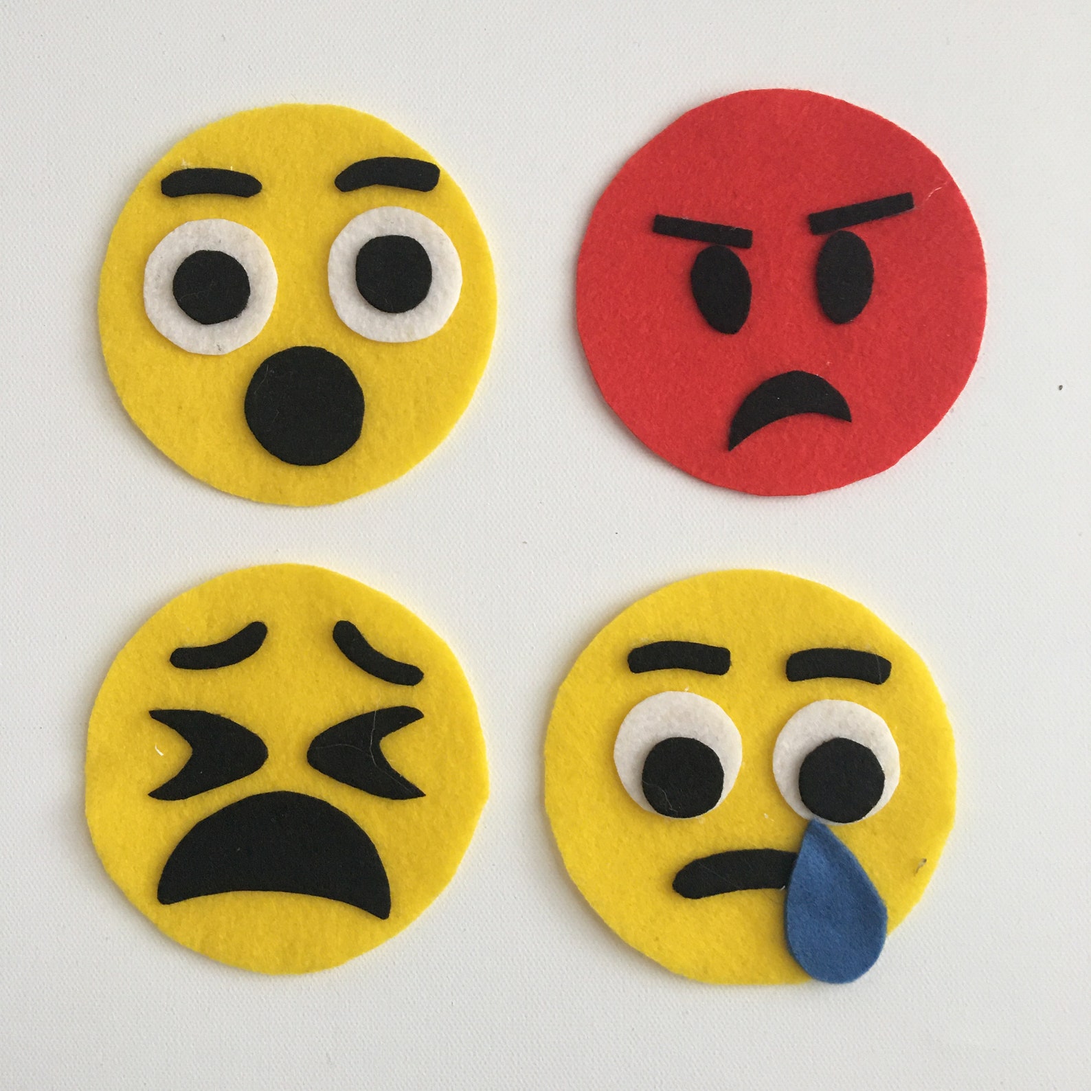 Emoji Felt Board Pattern, 8 Emotions (digital Download) - Etsy