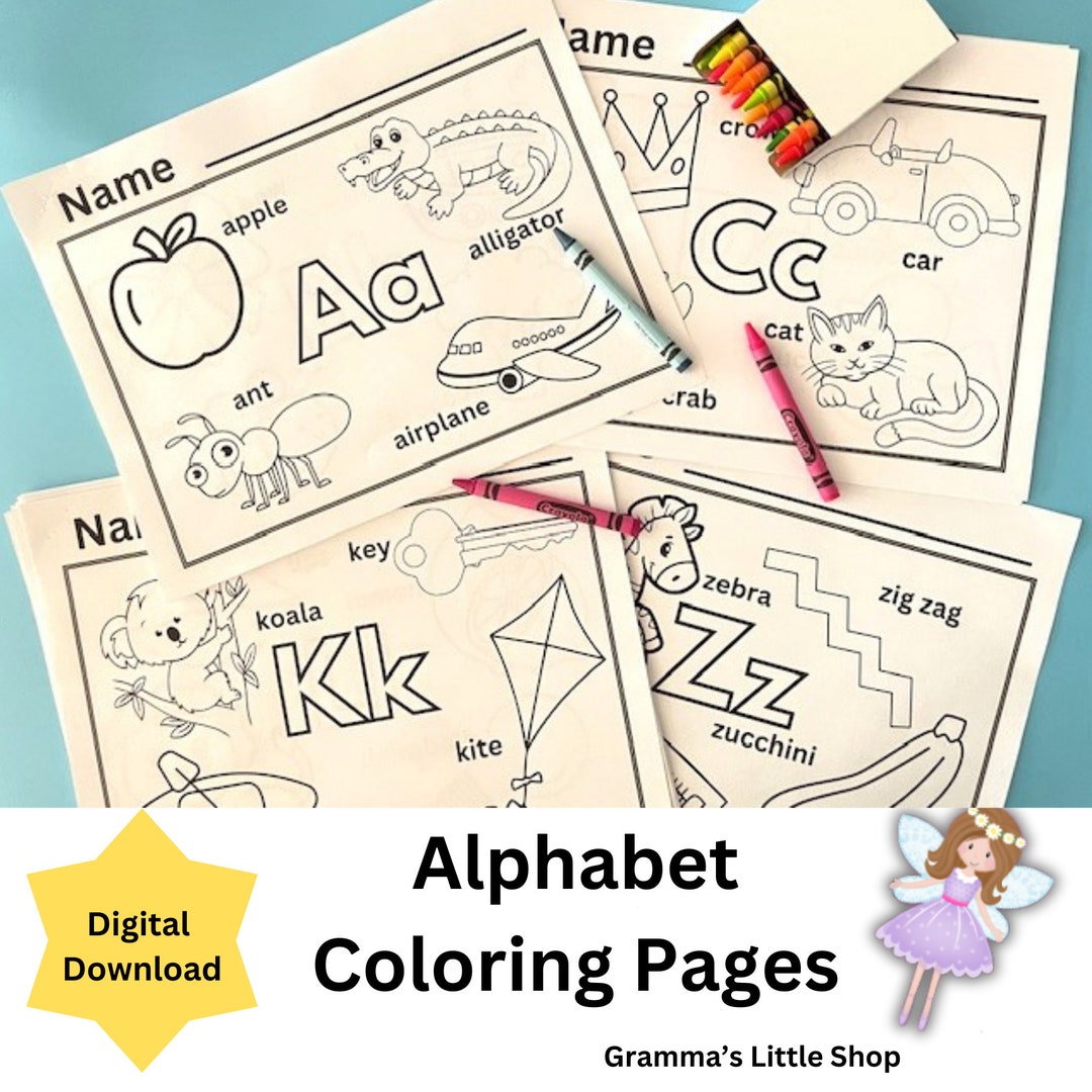 ABC Coloring Pages, Alphabet Coloring Pages, Preschool Coloring Pages ...