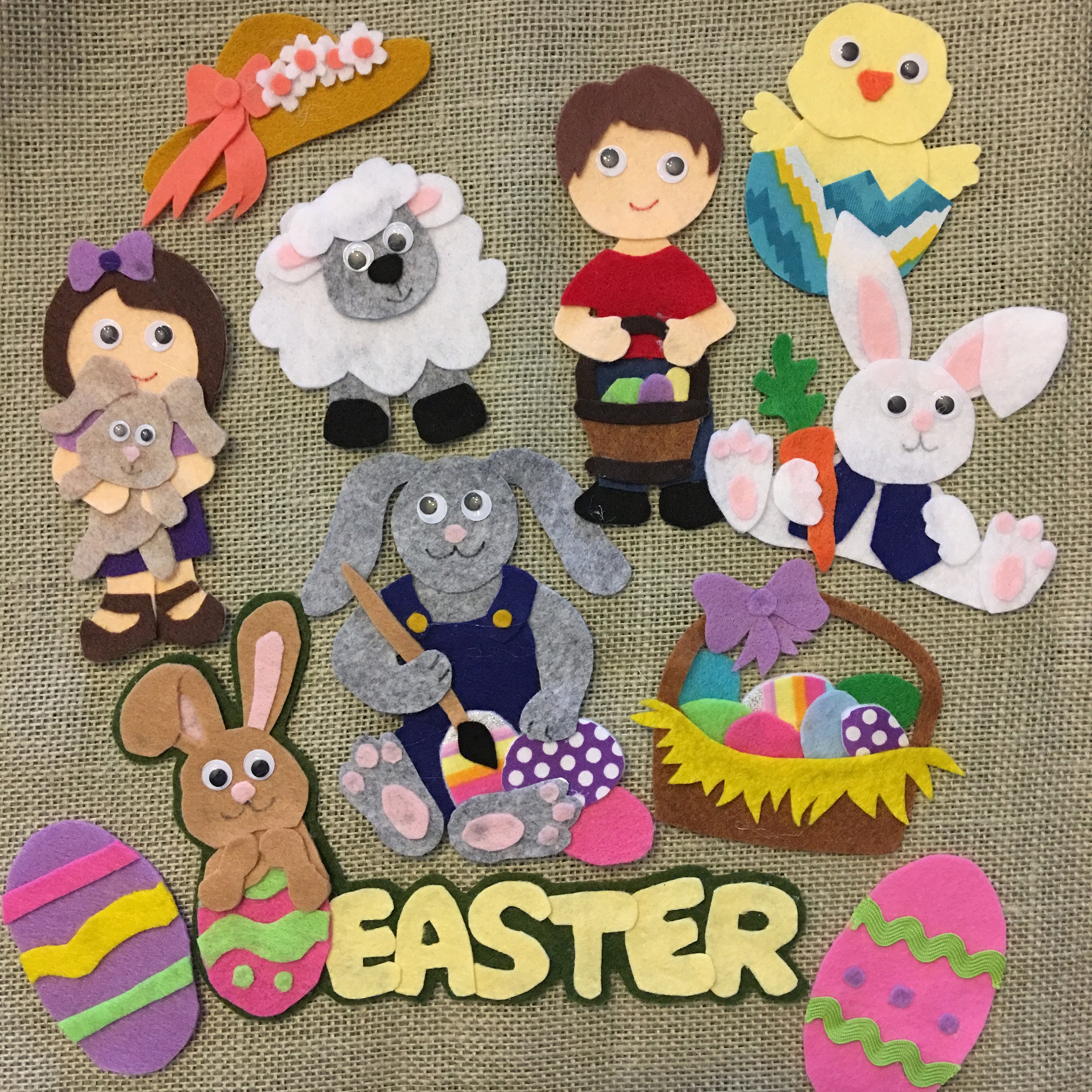 Easter Fun Felt Board Pattern // PDF PATTERN ONLY - Etsy
