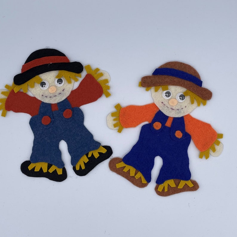 5 Scarecrow Felt Story Puppets Pattern, DIY Craft (digital Download) - Etsy