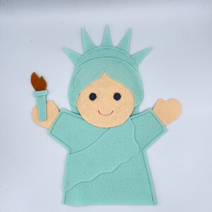 Lady Liberty and Uncle Sam Hand Puppet Patterns - DIY Pattern Only - Etsy