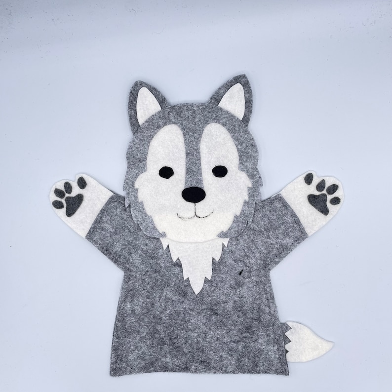 Felt Wolf Hand Puppet Sewing Pattern (PDF Pattern) - Etsy