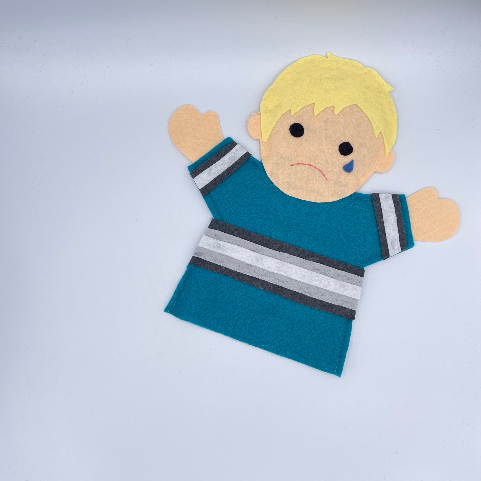 Sad and Happy Face Boy Puppet Pattern PDF Pattern for Hand Puppet ...