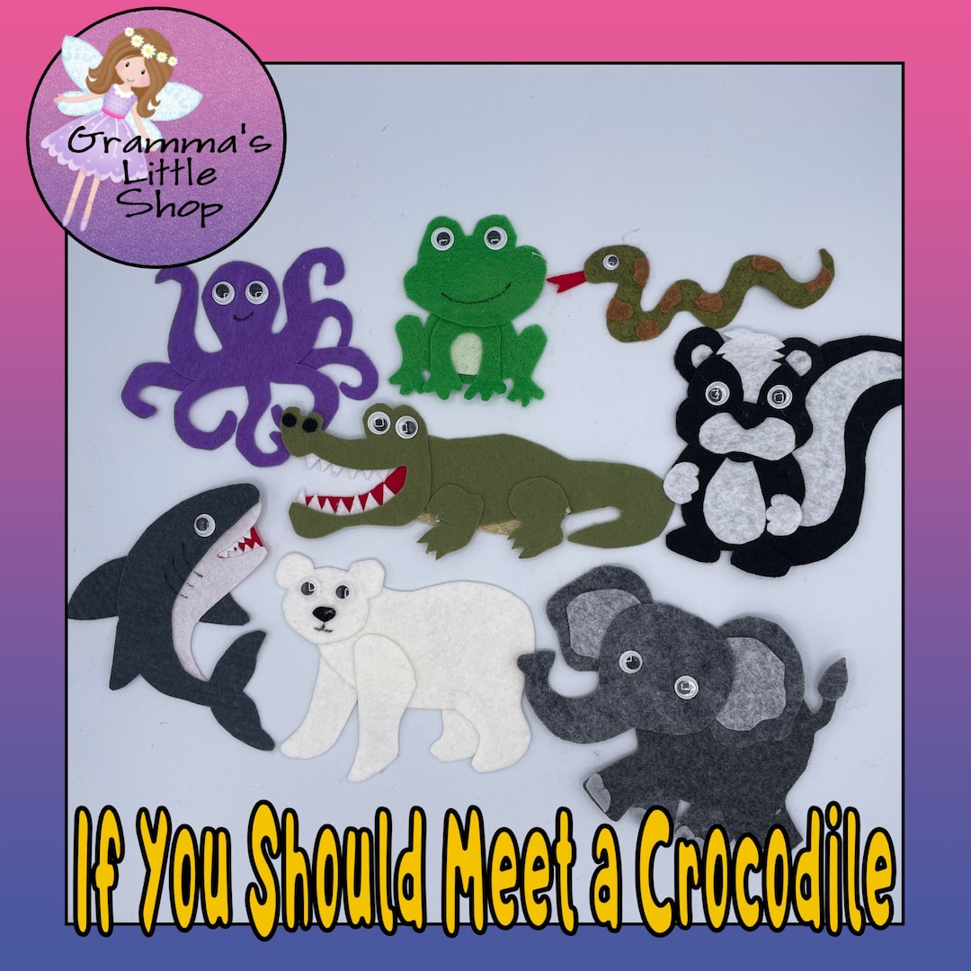 Crocodile Felt Story Pattern - Make Memorable Storytelling Moments! - Etsy