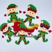 5 Little Elves Jumping on the Sleigh Felt Pattern Christmas - Etsy